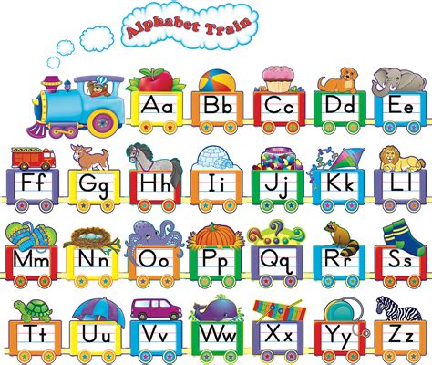 Alphabet Train Bulletin Board Display Set Tcr4421 Teacher Created