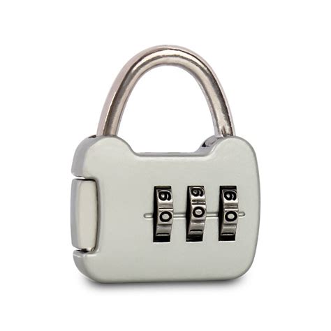 3 Digit Combination Luggage Code Lock Password Pad Grandado