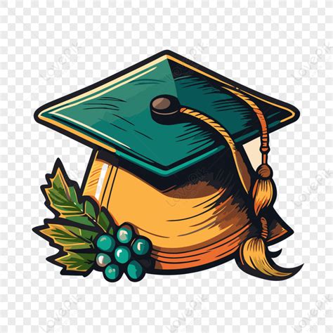 矢量毕业帽剪貼畫貼紙卡通片eps圖案素材免費下載，可愛卡通圖片，尺寸2134 × 2134px Lovepik