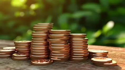 Illustration Growing Wealth Concept With Blue Arrow And Gold Coin