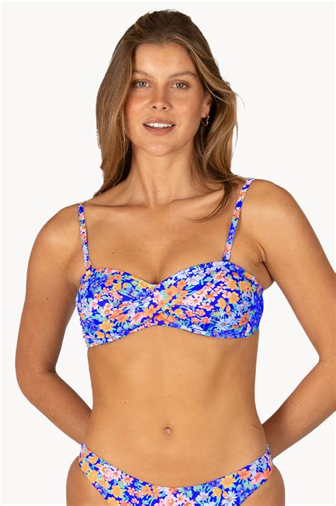 Baku Biarritz Bc Cup Twist Bandeau Sapphire Swimwear Galore Au
