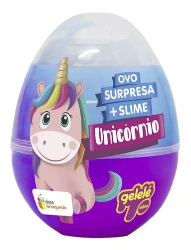 Gelele Slime Unicorn Surprise Egg 98g Colorido Mercadolivre
