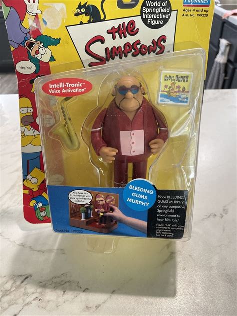 The Simpsons Bleeding Gums Murphy Series 6 World Of Springfield Figure Playmates Etsy