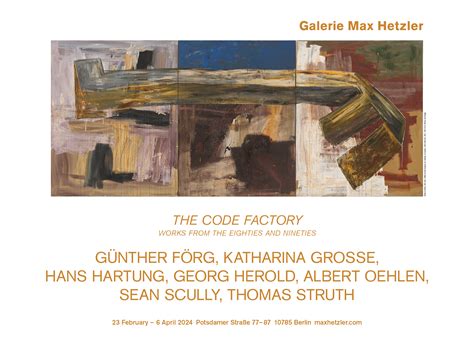 The Code Factory Works From The Eighties And Nineties Galerie Max Hetzler Publications