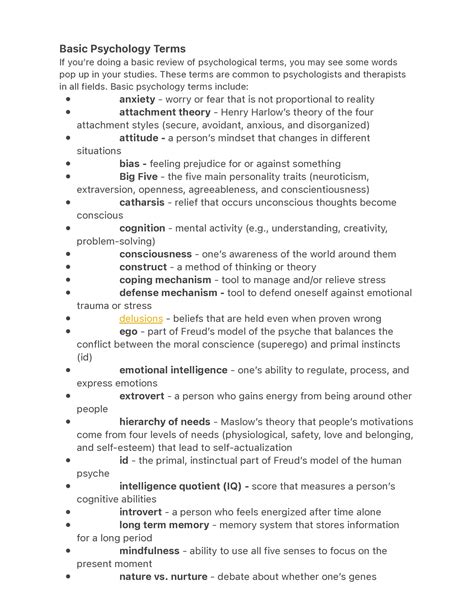 Basic Psychology Terms ï ï ï ï ï ï ï ï ï ï ï ï ï ï ï ï ï ï ï ï ï ï