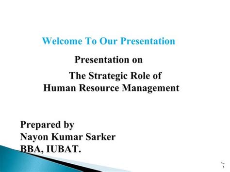 Chp 1 Introduction To Human Resource Management By Mohammad Ali Jaafar