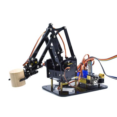 Complete 4DOF Acrilic Robot Arm Kit For Arduino Keyestudio KS0198X