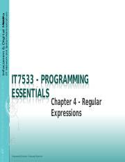 Using Regular Expressions For Finding Patterns In IT Network And Course Hero