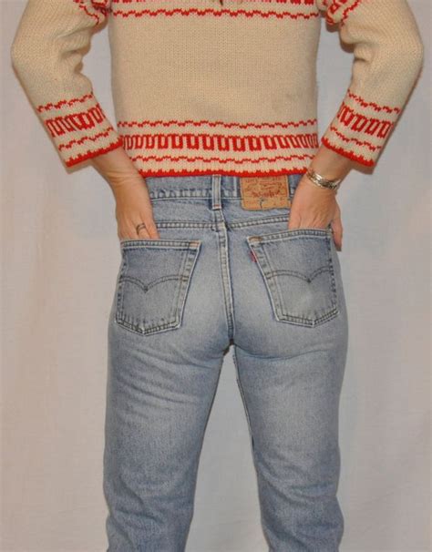 Slender Milf With Tight Levis Jeans Ass Crimmy