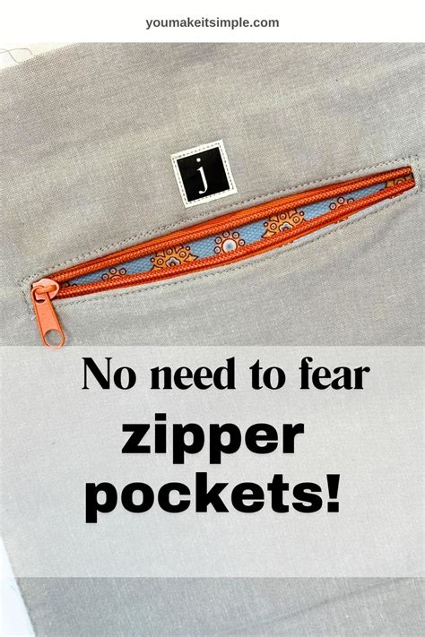 How To Sew A Zipper Pocket The Easy Way You Make It Simple