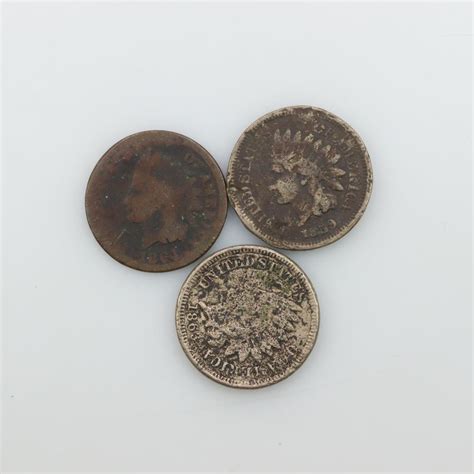 3 Indian Head Small Cents Property Room