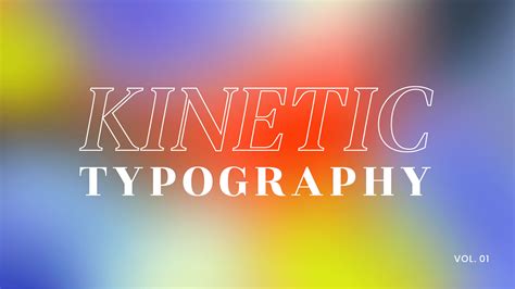 Kinetic Typography Collection Behance