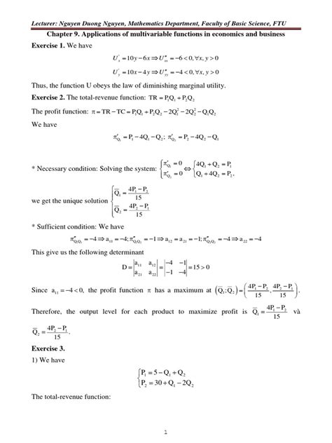 Answer To Exercises Chapter 9 Tcc Pdf Production Function