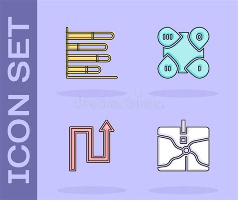 Set Intersection Point Pie Chart Infographic Arrow And Infographic