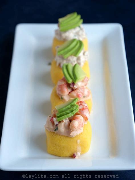 Peruvian Causa De Camarones Laylitas Recipes