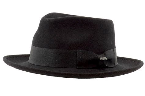 Scala Classico Mens Wool Felt Crushable Fedora Hat