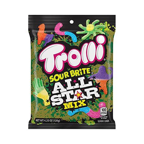 Trolli Sour Brite All Star Mix Gummy Candy 3lb Box Candy Warehouse