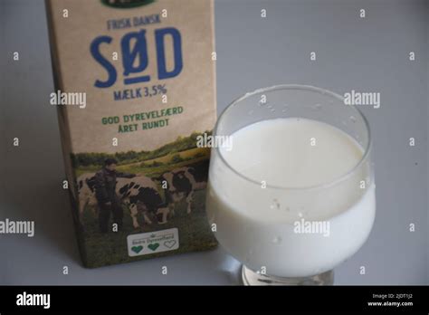 Copenhagen Denmark24 June 2022 Danish Sweet Milk 35 Fat Arla Milk Container From Arla Dairy