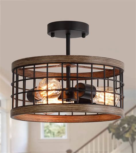 Exploring The Allure Of Rustic Flush Mount Ceiling Light Fixtures