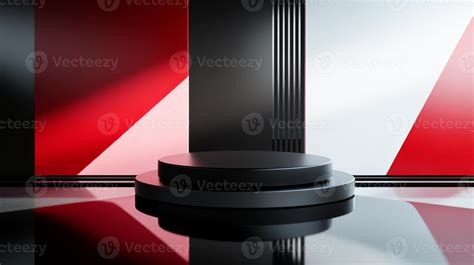 Modern Podium Setup For An Award Ceremony Or Event Showcasing Sleek