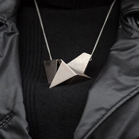 Geometric Necklace Wearable Art From The Future Misassembled