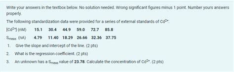 Solved Write Your Answers In The Textbox Below No Solution