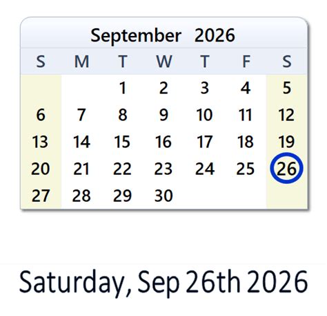 Sep 26 2026 Holidays Top Events Sports And Countdown Usa