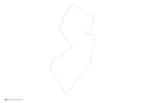 New Jersey Outline Vector At Getdrawings Free Download