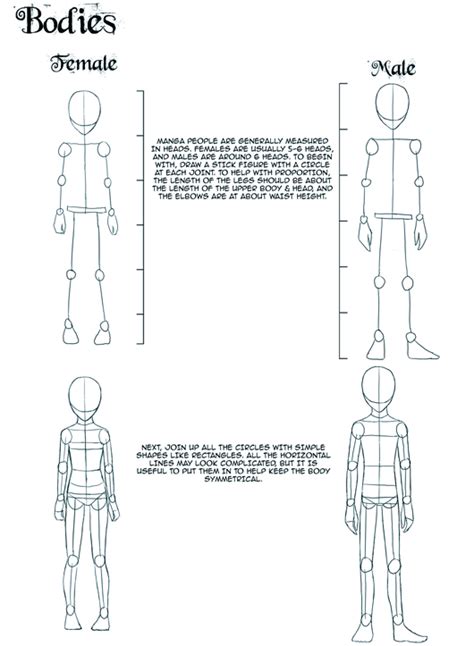 How To Draw Manga Body How To Draw An Anime Body Step By Step