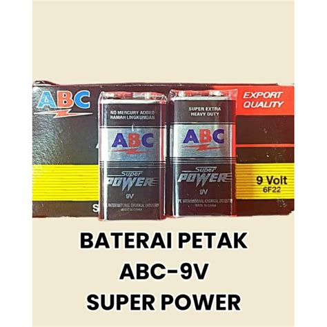 Jual Baterai Petak Abc 9v Super Power Shopee Indonesia