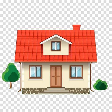 Cute Cartoon House Illustration Free Png Download For Real Estate