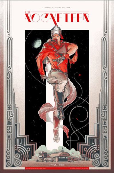Rocketeer Art Deco Poster