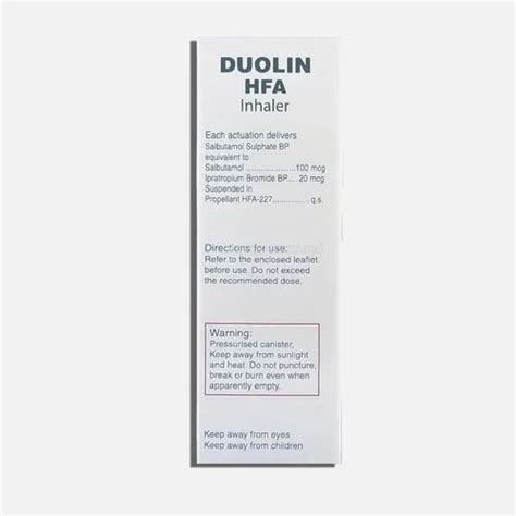 Duolin Hfa Inhaler Cipla Ltd At Rs 255box In Nagpur Id 27227121888