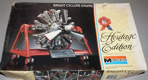 Wright Cyclone Aircraft Engine Monogram 1 12 Complete And Unstarted 3939671911