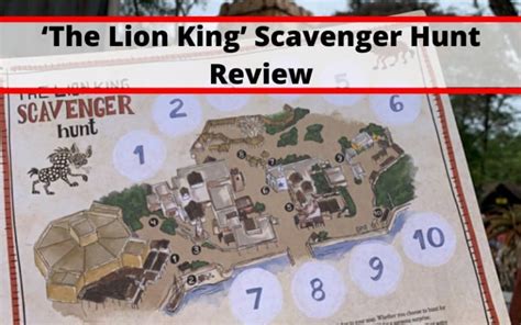 The Lion King Scavenger Hunt Review At Disneys Animal Kingdom • Mouse