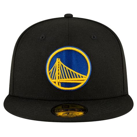 Mens Golden State Warriors New Era Black 59fifty Fitted Hat