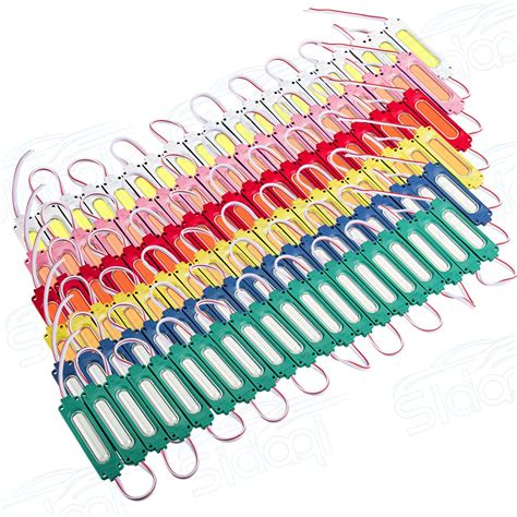 10 20pcs 12 24v Led Module Truck Side Marker Indicator Light Cob 6 Led