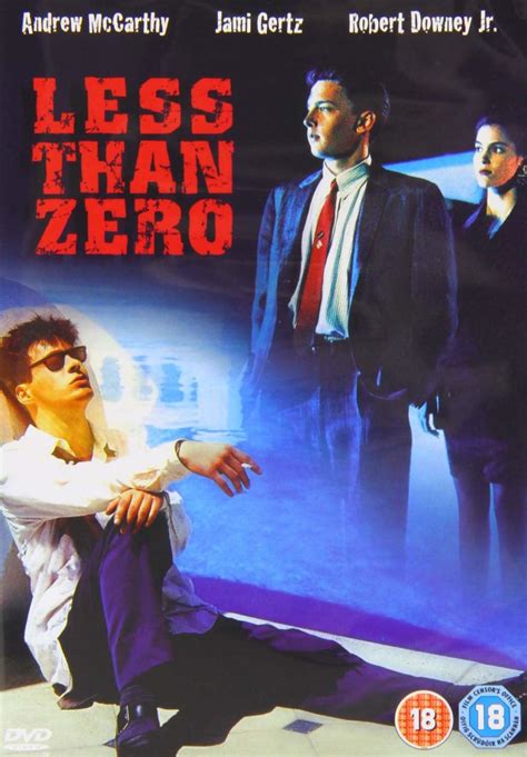 Less Than Zero Dvd Uk Andrew Mccarthy Jami Gertz Robert