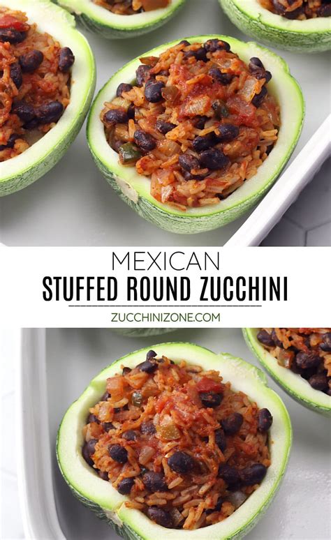 Mexican Stuffed Round Zucchini Zucchini Zone