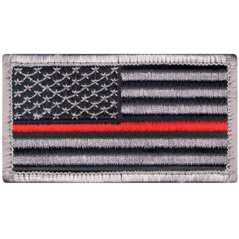 Thin Red Line Us Flag Patch Camouflageca