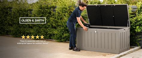 Olsen And Smith 830l Extra Large Xl Outdoor Garden Storage Box Weather