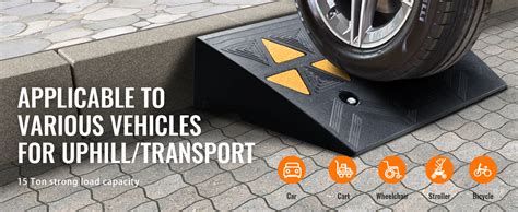Vevor Rubber Curb Ramp 2 Pack 43 Rise Height Heavy Duty 33069 Lbs15