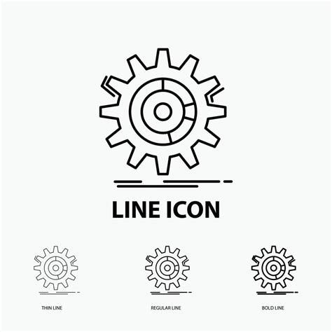 Setting Data Management Process Progress Icon In Thin Regular And