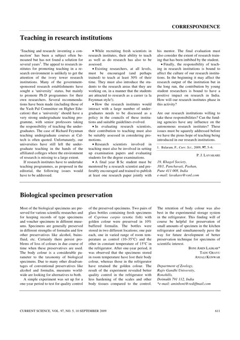 Pdf Biological Specimen Preservation