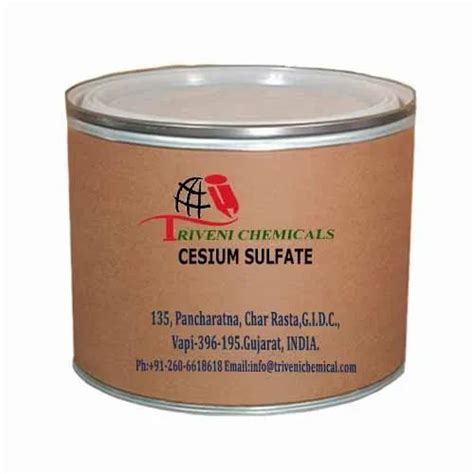 Cesium Sulfate Packaging Type Drum At Best Price In Vapi Id 1734398973