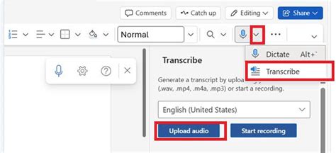 Transcribing Audio Recordings Using Copilot Microsoft Qanda
