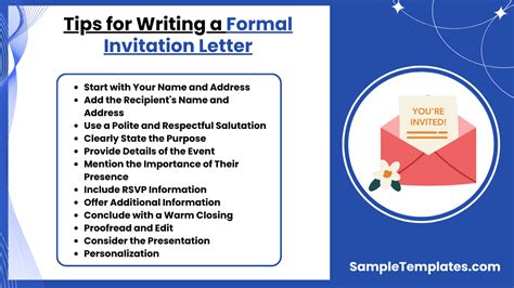 Free 16 Formal Invitation Letter Samples And Templates