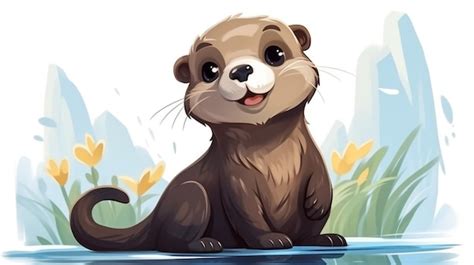 Premium Photo By The Glistening Pond The Water Mouses Tiny Form Is A