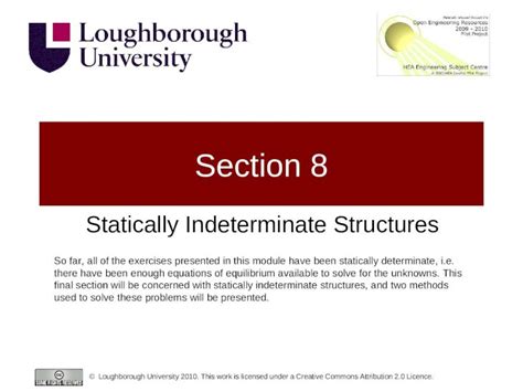Ppt Structures And Materials Section 8 Statically Indeterminate