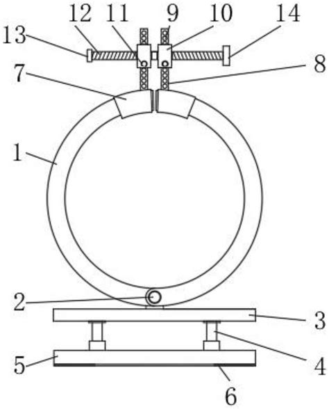 一种可调节的水利工程管道支撑结构的制作方法